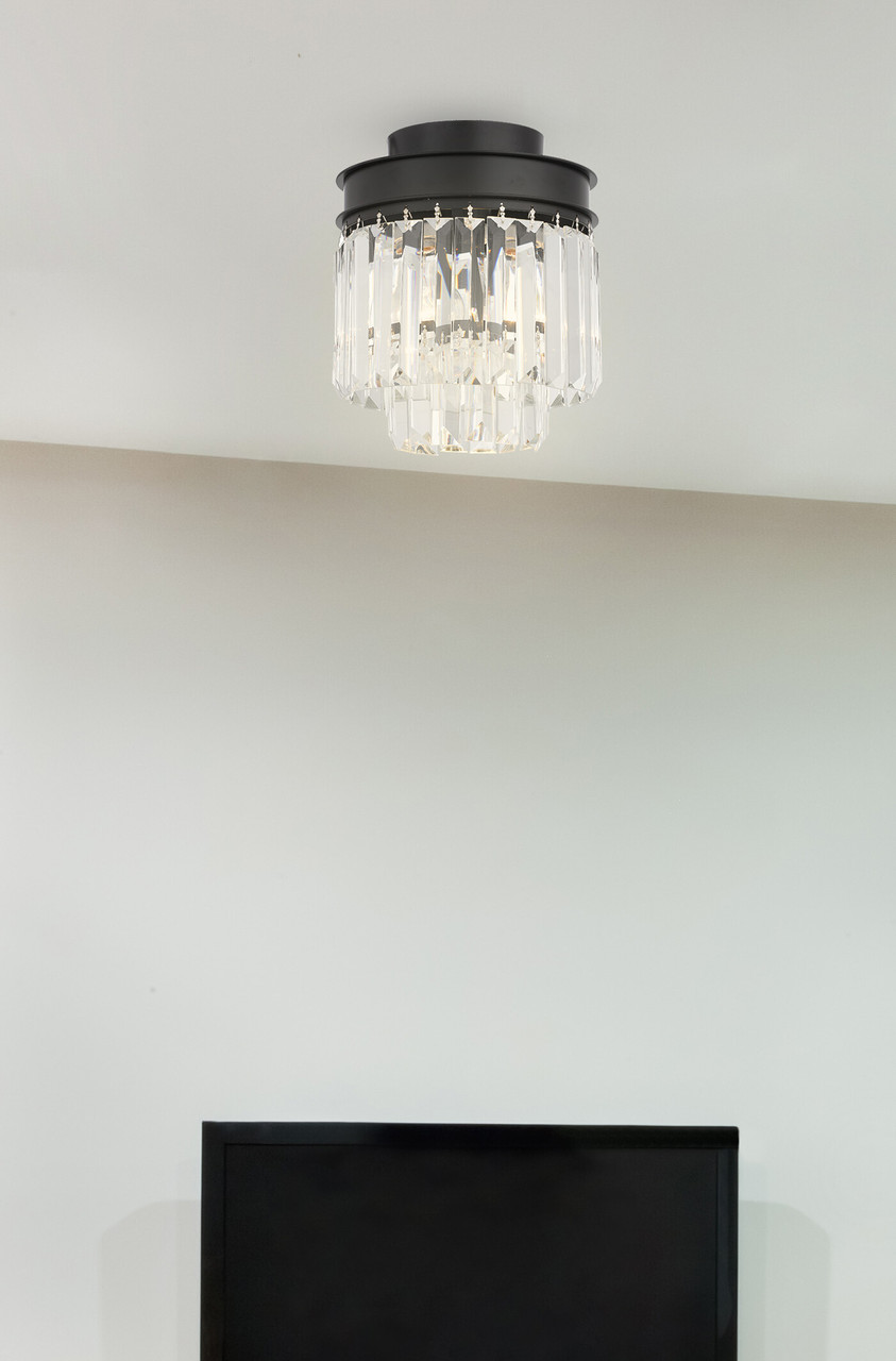 Saint Round Crystal Ceiling Light