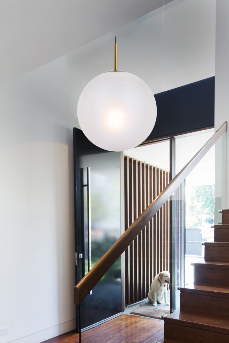 Large Ball Pendant Lights 3 Light Smoked Glass Black And Chrome Ball