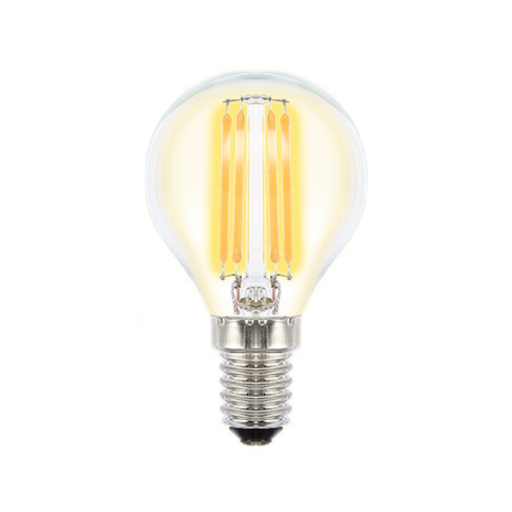 4W Fancy Round Clear Filament Warm White E12 LED Bulb
