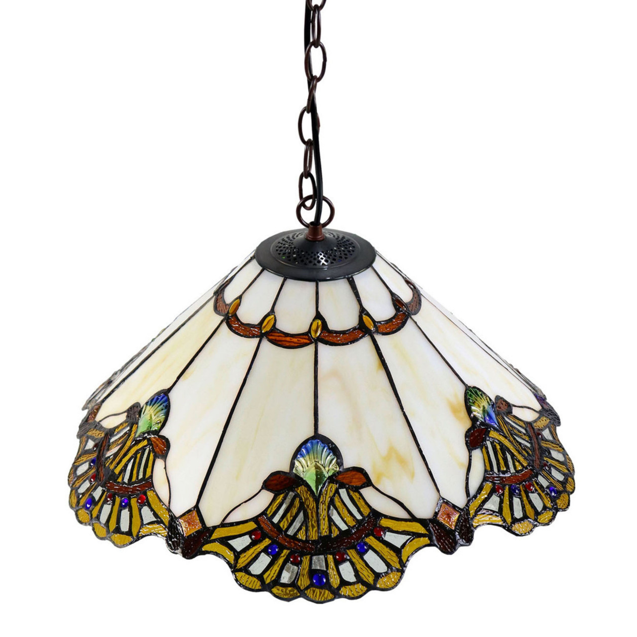 Benita Beige Tiffany Pendant Light