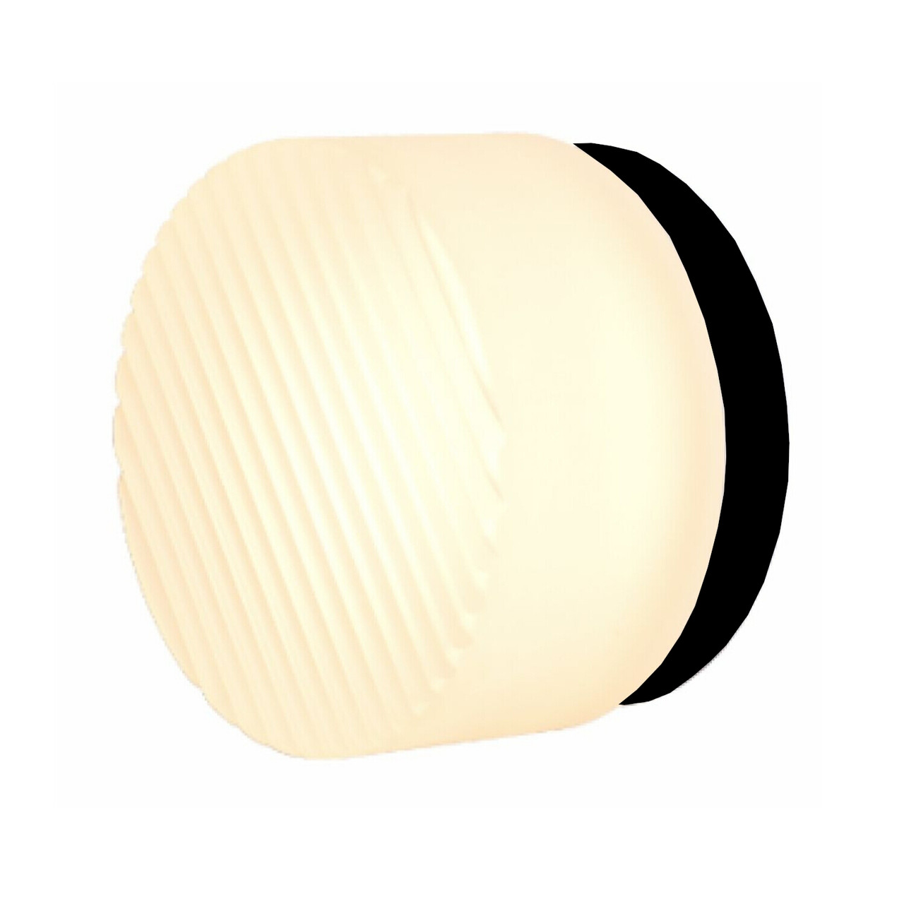 Ripple Frost Glass Gold LED Wall Light