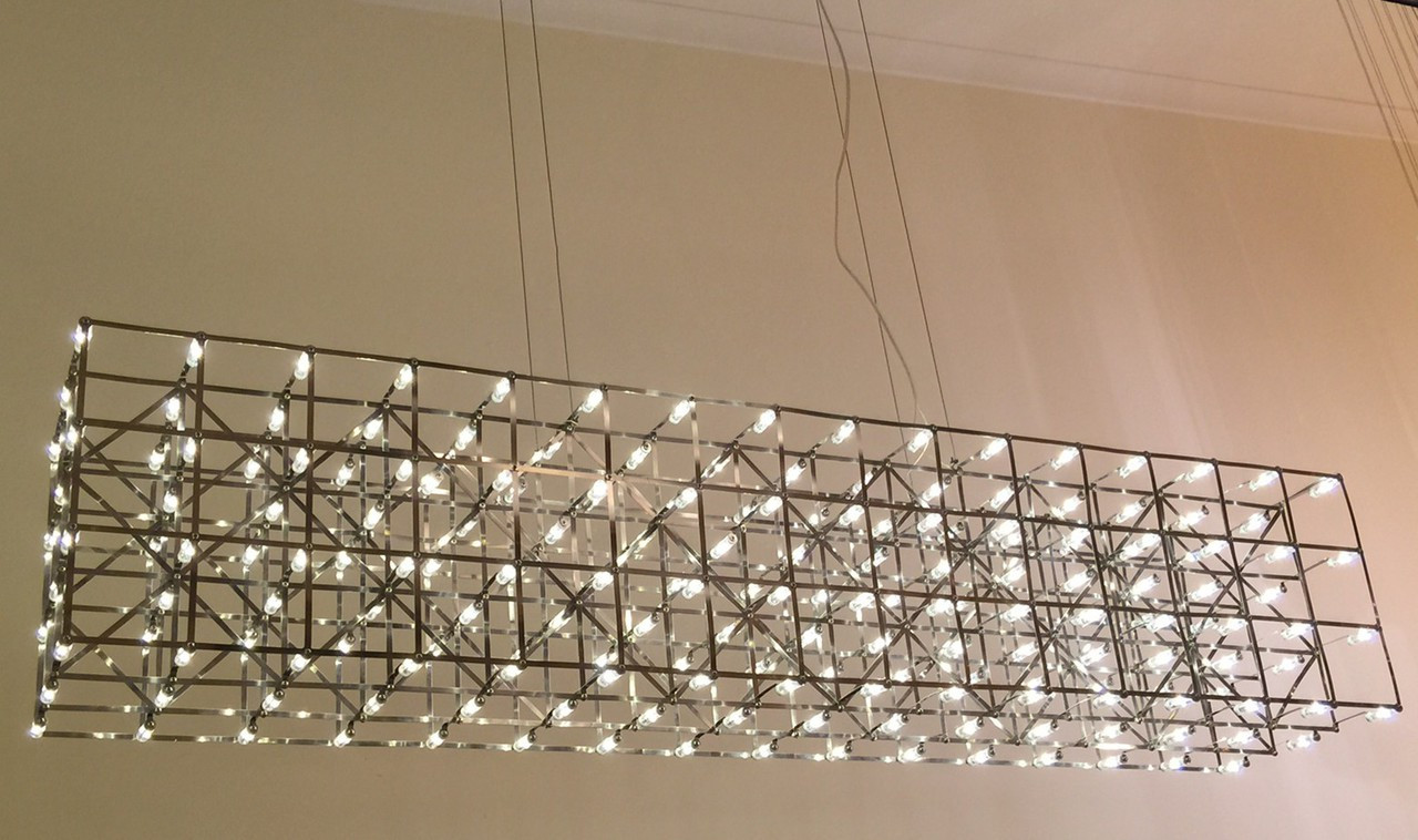Rectangular Web LED Suspension Pendant Light - Zest Lighting