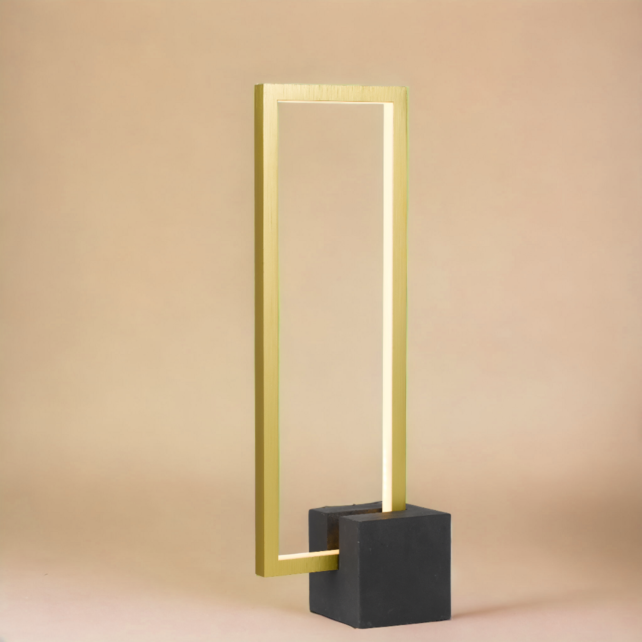 Miri Black Gold Angular Table Lamp