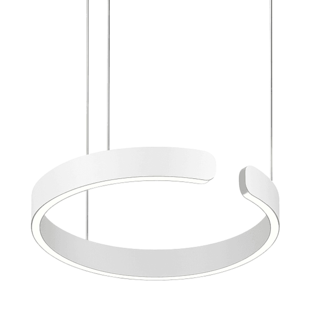 White Smart Ring LED Pendant Light
