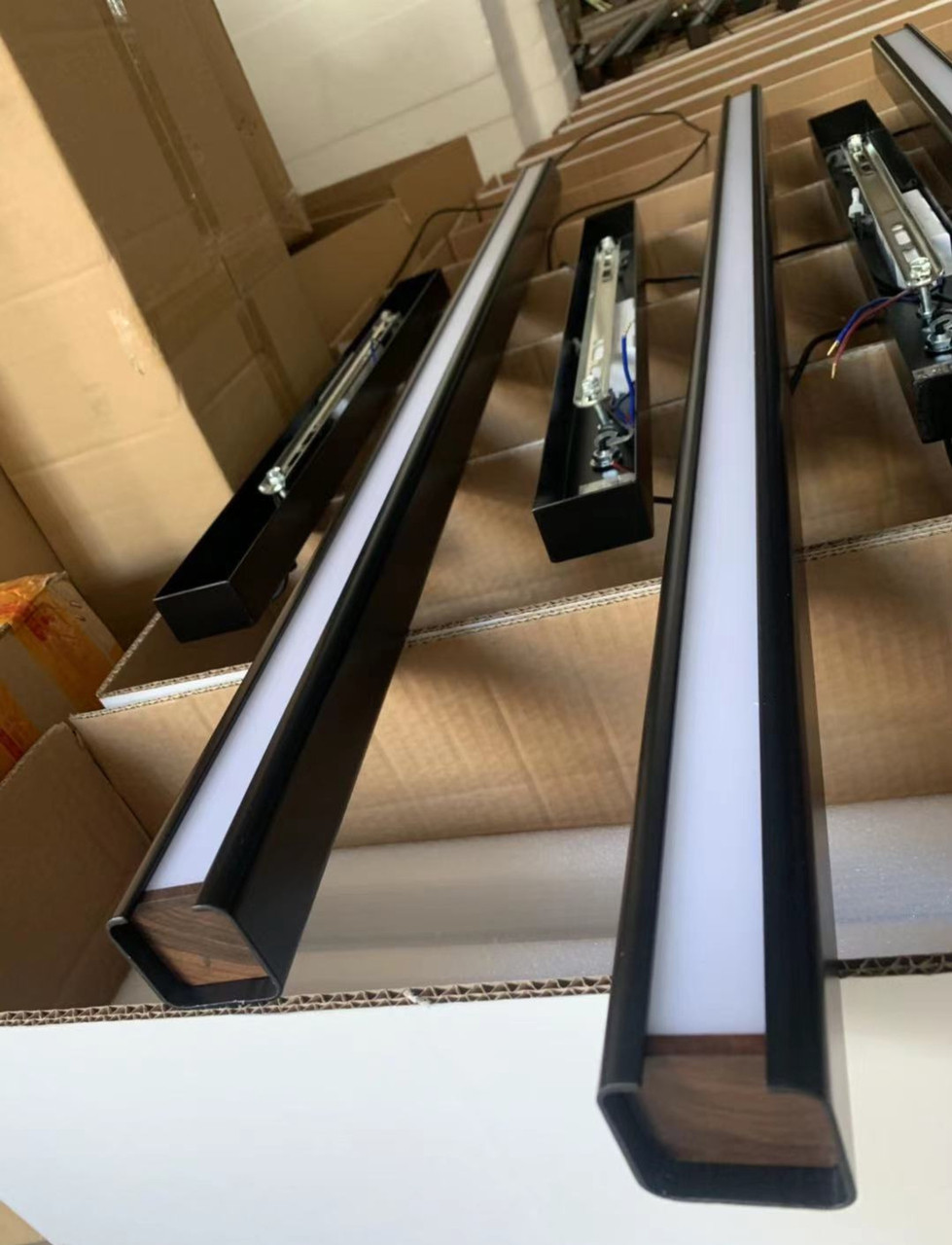 LUND Black Linear LED Pendant - Zest Lighting