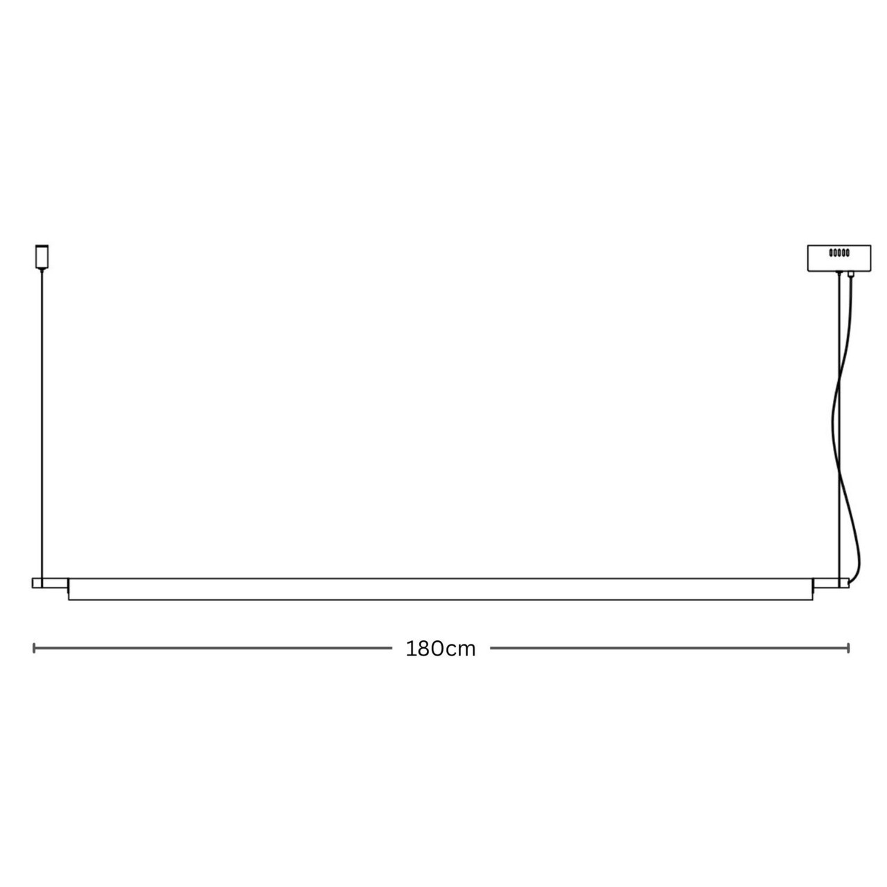 Slate Brass Linear LED Pendant Light - Zest Lighting