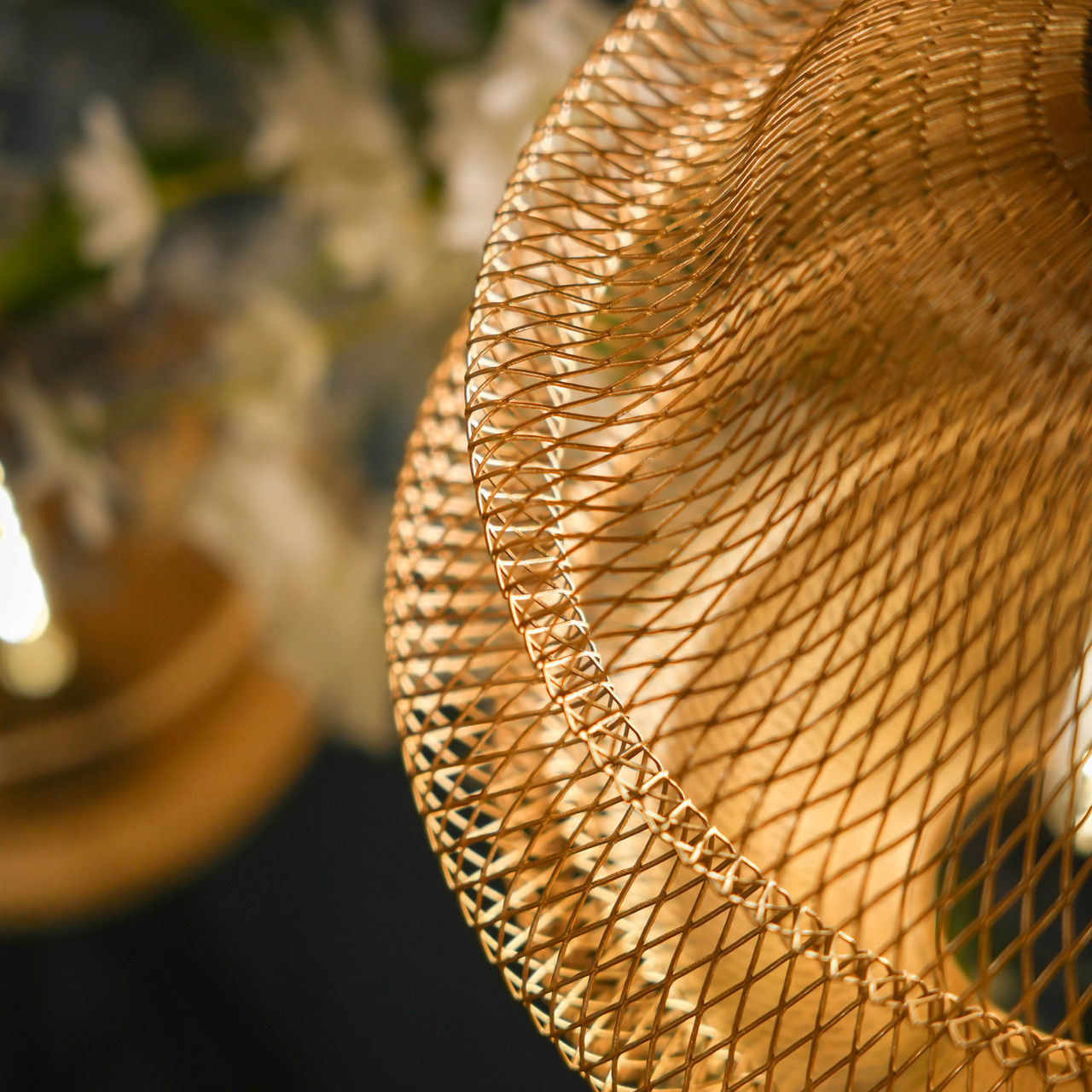 Mesh Golden Wire Pendant Light - Zest Lighting