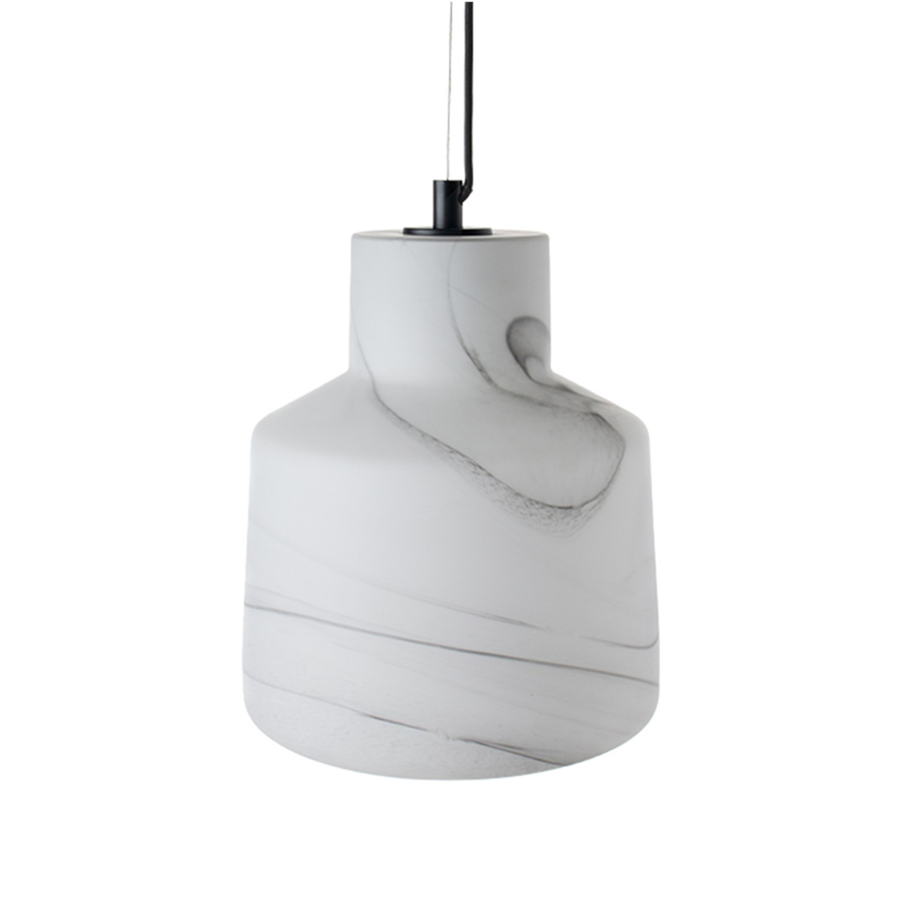 Fragile Marble Glass Narrow Pendant Light - Zest Lighting
