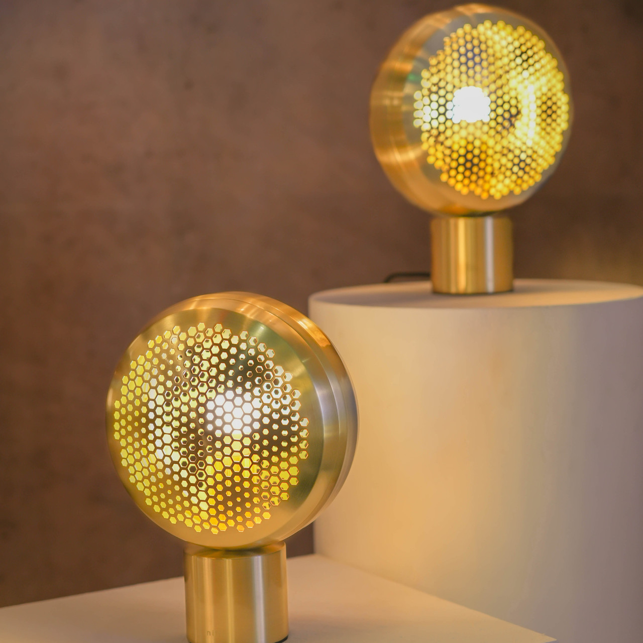 Hive Brass Metal Table Lamp - Zest Lighting