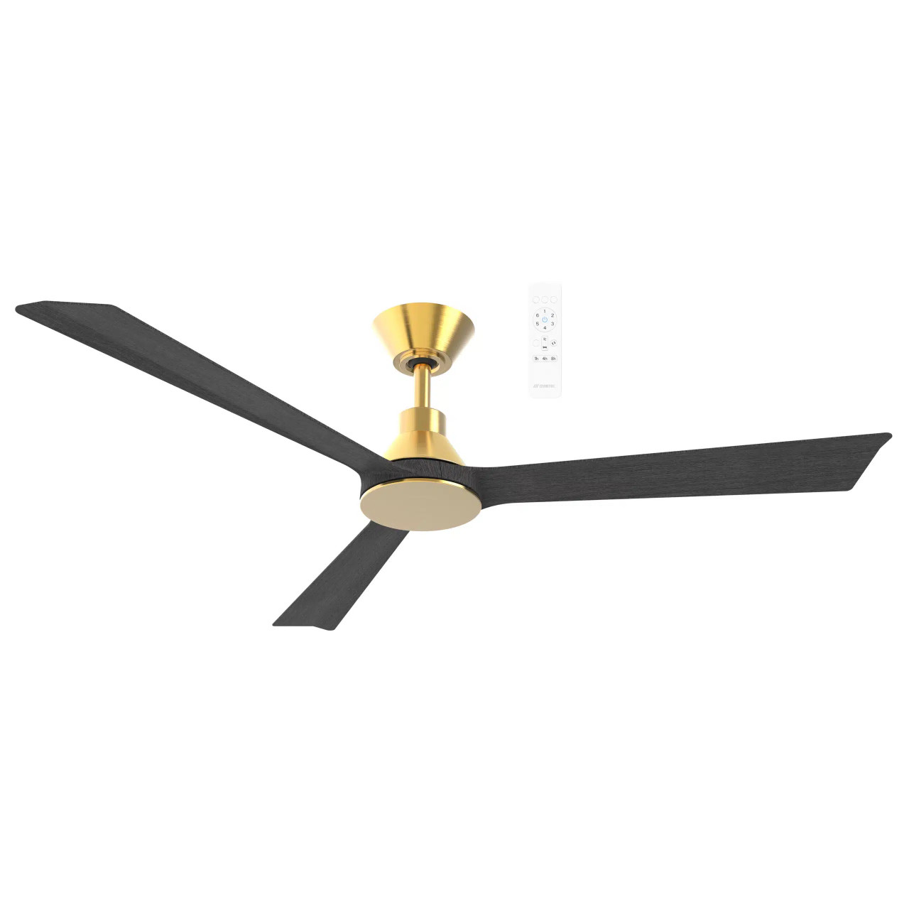 Riviera 52" Bronze Charcoal Smart DC Ceiling Fan - Zest Lighting