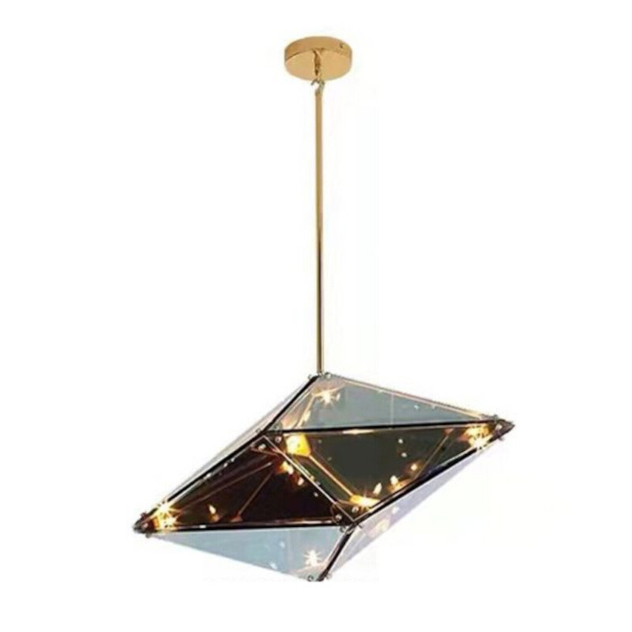 Diamond Smoke Horizontal Star LED Pendant Light - Zest Lighting