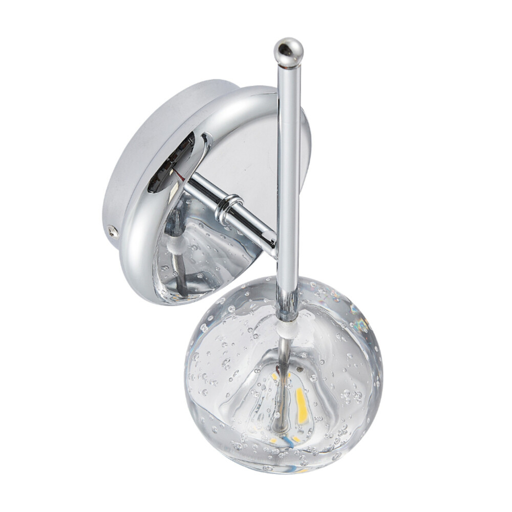 Sparks Chrome Modern LED Wall Light - Zest Lighting