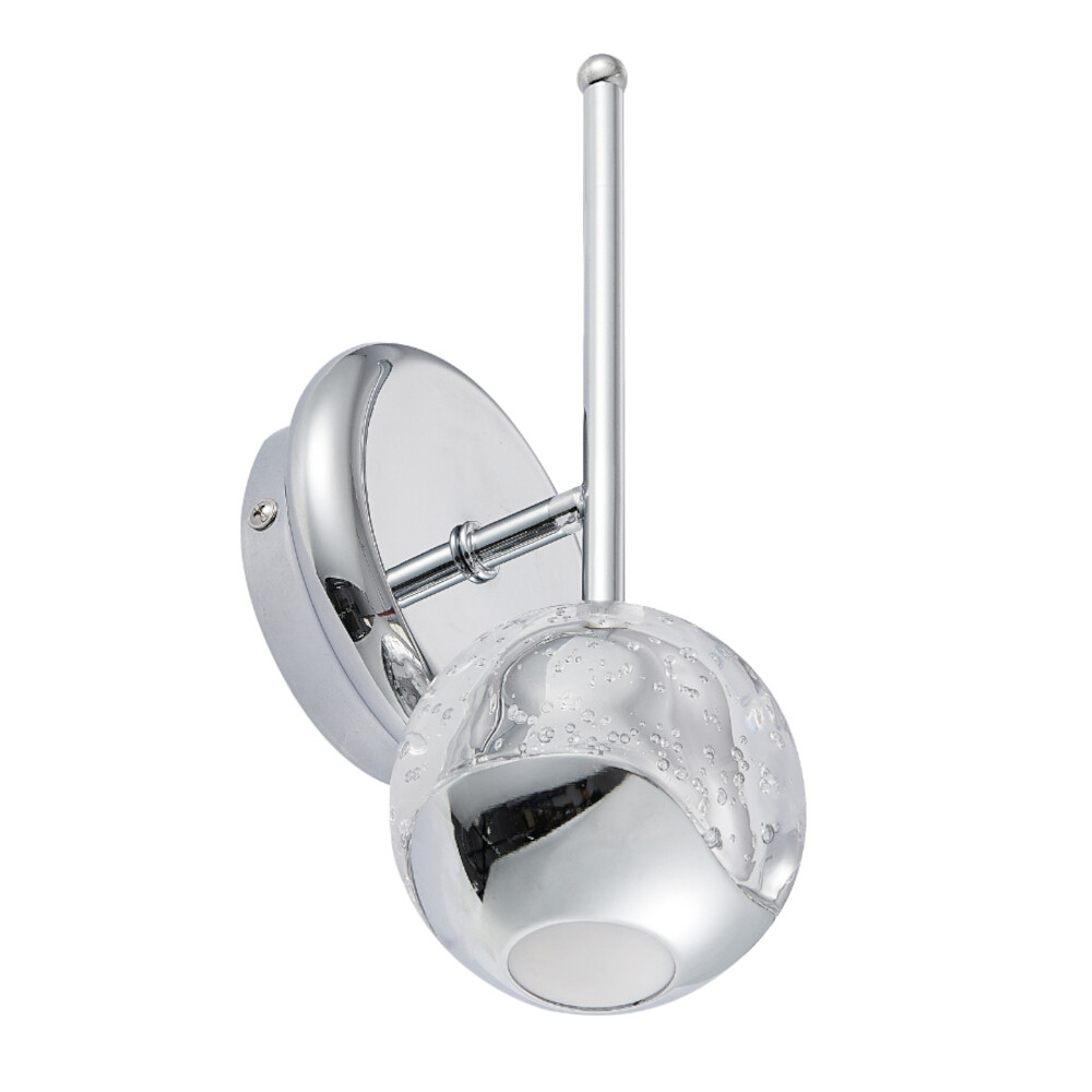 Sparks Chrome Modern LED Wall Light - Zest Lighting