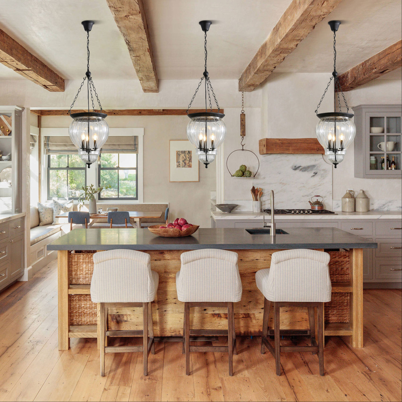 Tilde Vintage Glass Pendant Light - Zest Lighting