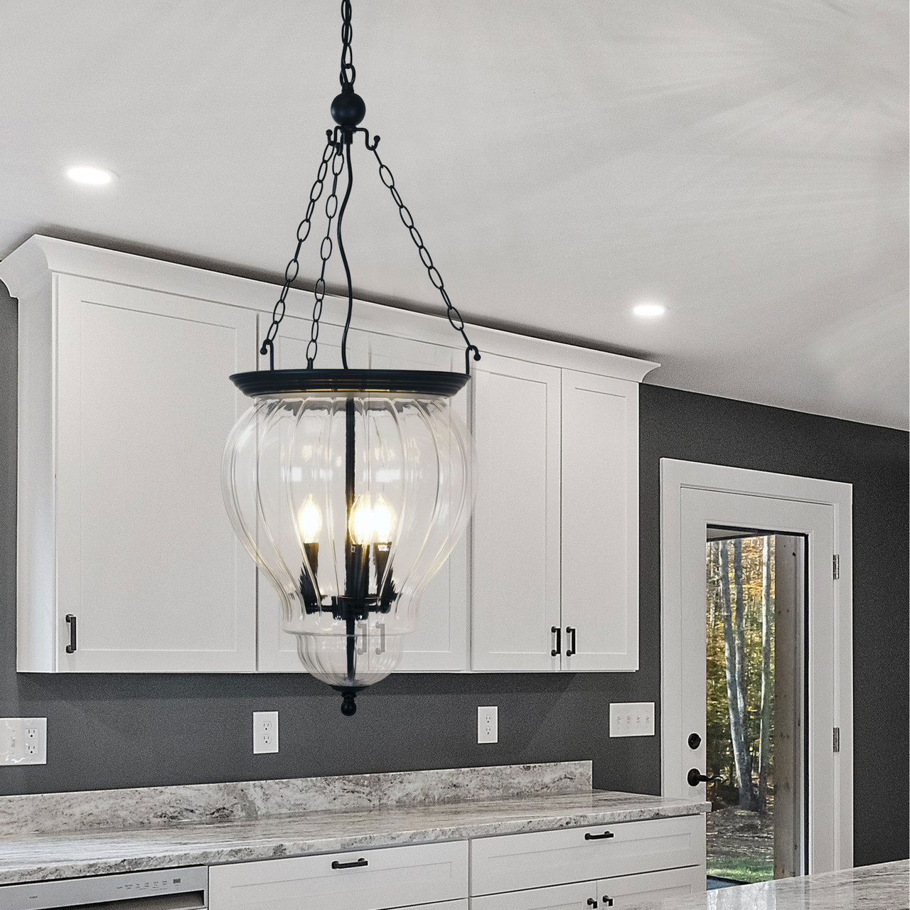 Tilde Vintage Glass Pendant Light - Zest Lighting