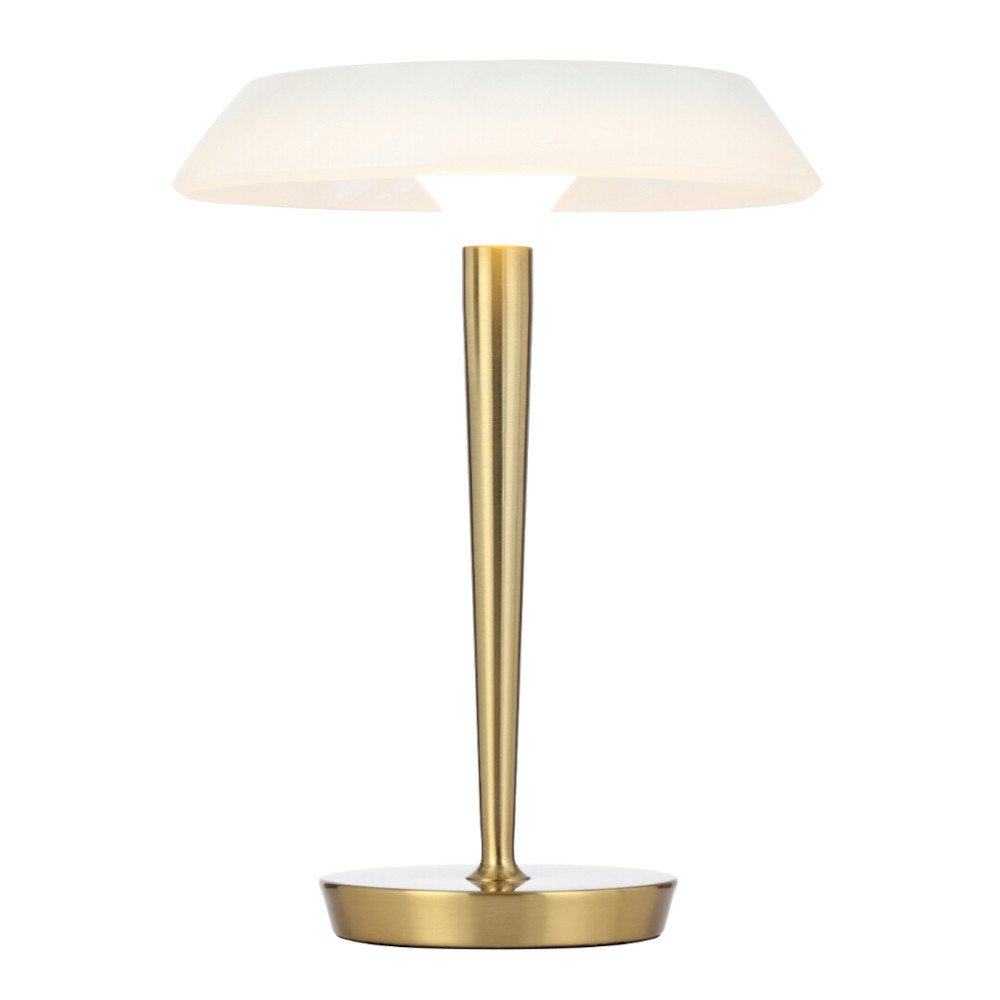 Teatro Antique Gold Contemporary LED Table Lamp - Zest Lighting
