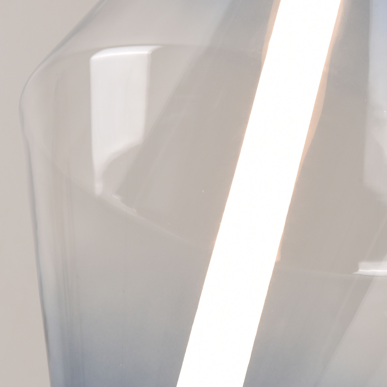 Oslo Tall Handblown Blue Glass with LED Light Rod Pendant Light - Zest ...