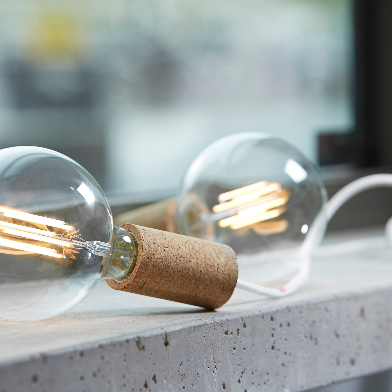 Cork Sand Bulb Pendant Light - Zest Lighting