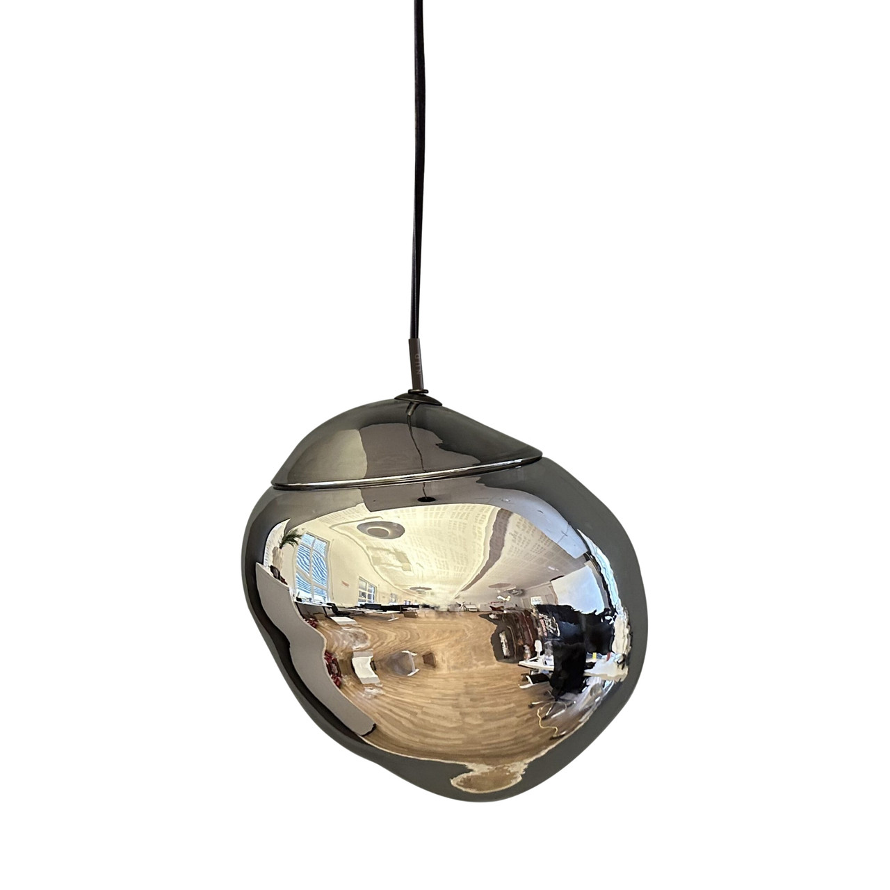 Rock Epico Smoke Glass Pendant Light - Zest Lighting