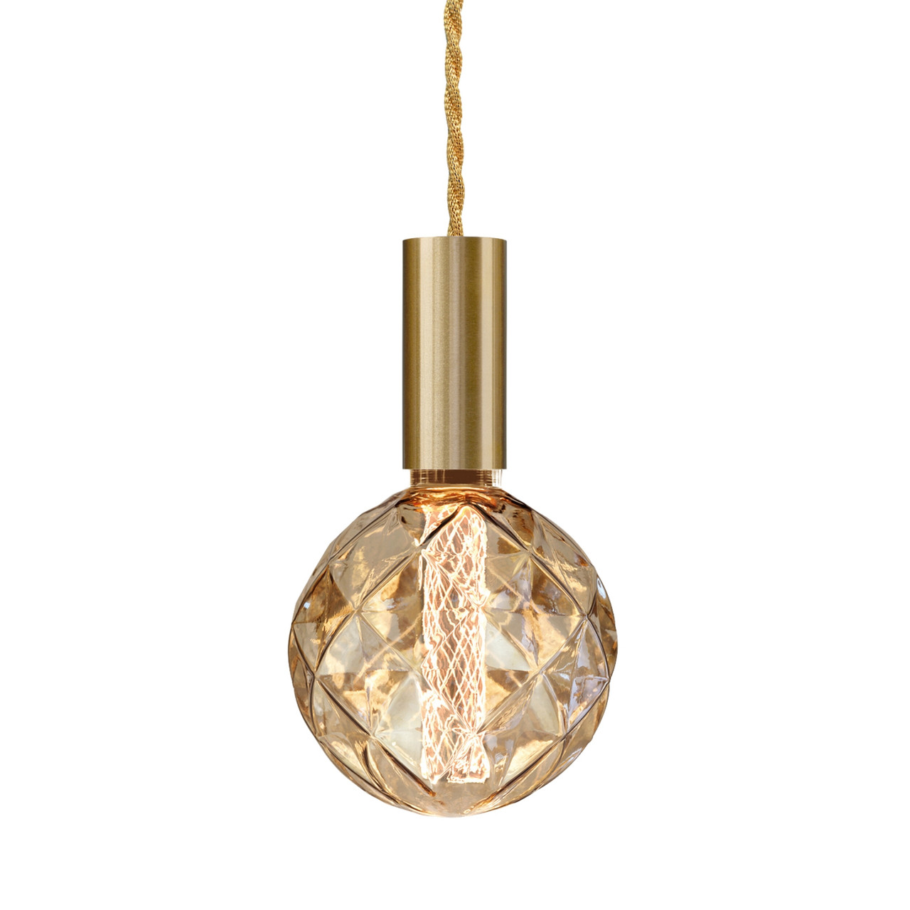 Romb 3W Gold Dimmable LED Glass Bulb - Zest Lighting