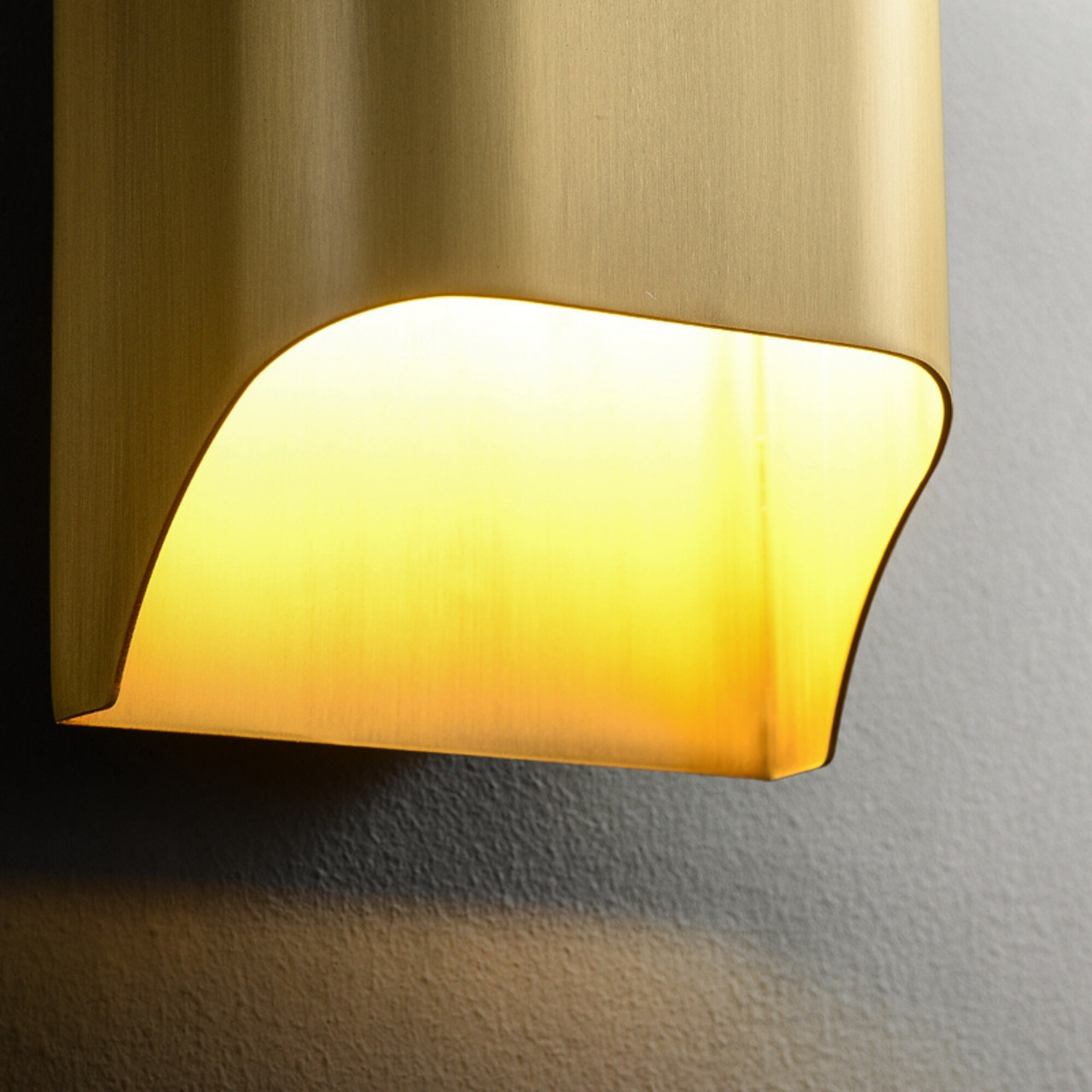 Parker Rectangular Brass Up and Down Modern Wall Light - Zest Lighting
