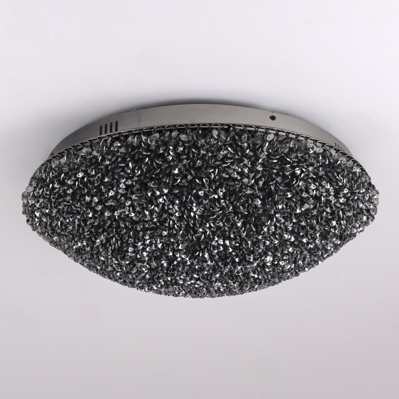 Silica Black Rock Crystal LED Ceiling Light - Zest Lighting