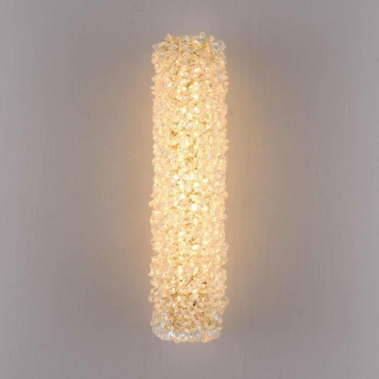 Silica Golden Rock Crystal LED Wall Light - Zest Lighting