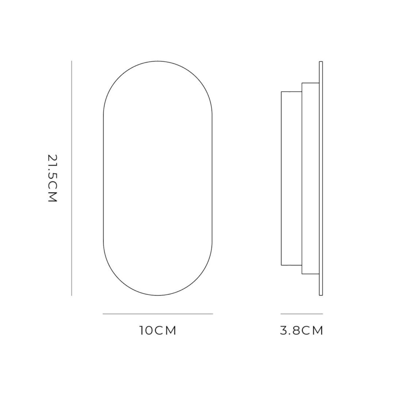 Shadow Mini White Plate LED Wall Light - Zest Lighting