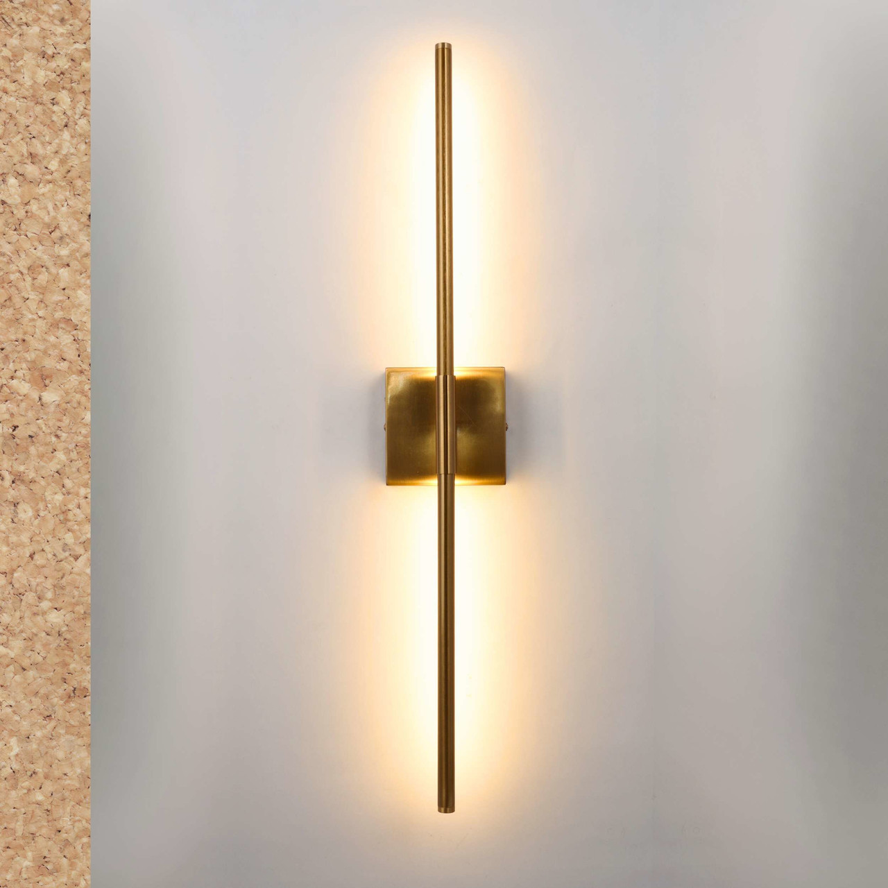 Trace Brass LED Modern Wall Light - Zest Lighting