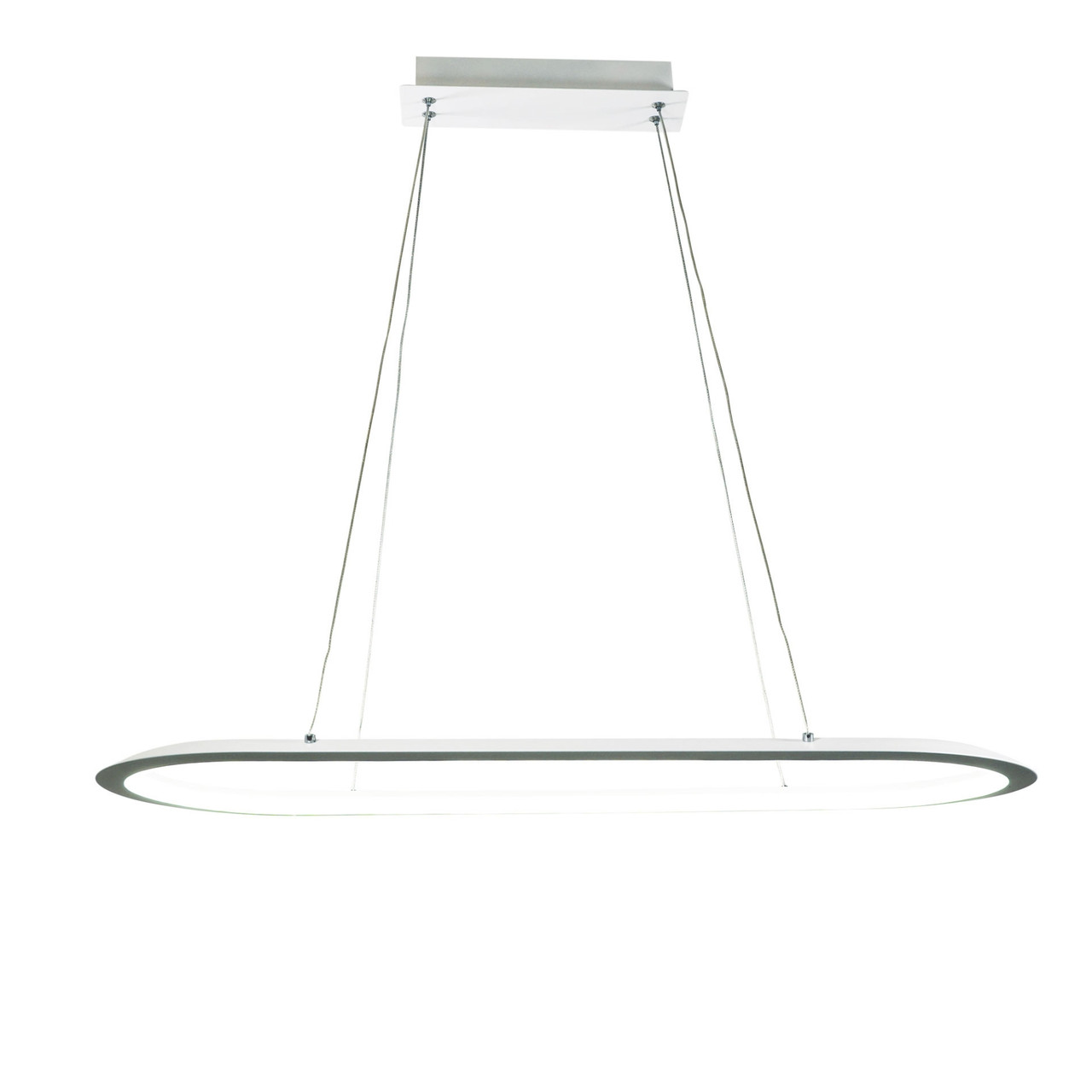 Emerine White Oval CTS LED Pendant Light - Zest Lighting