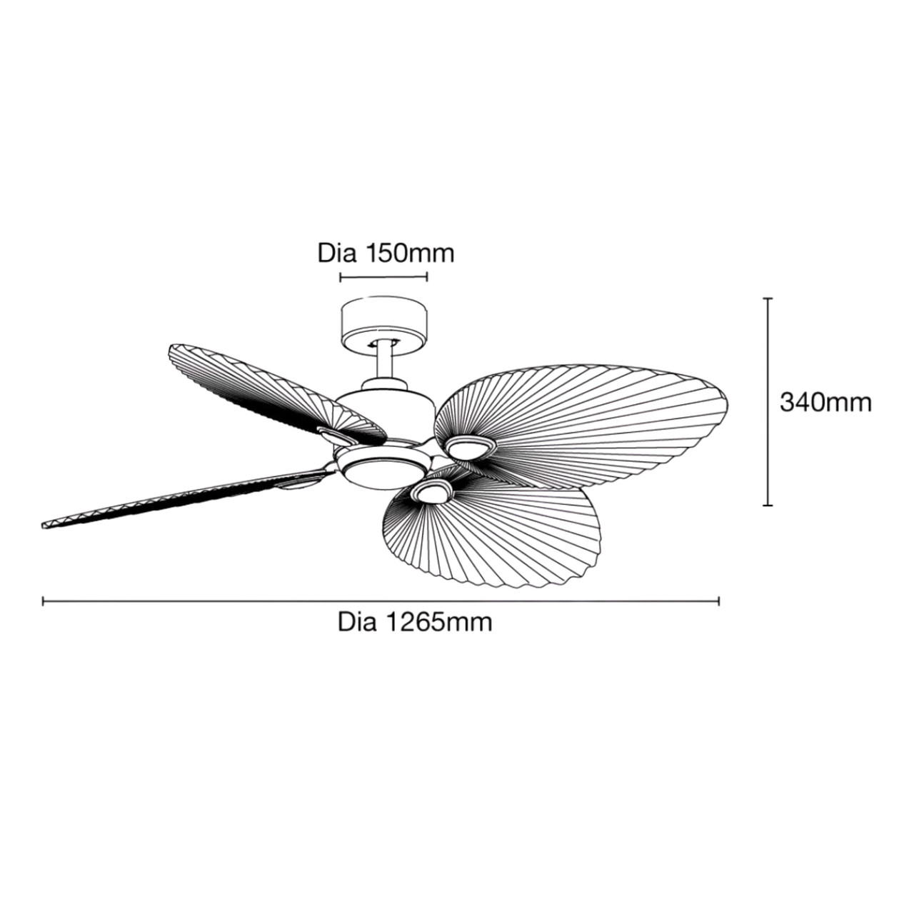 Kingston 50" Smart DC Ceiling Fan with LED Light - Matt White - Zest ...