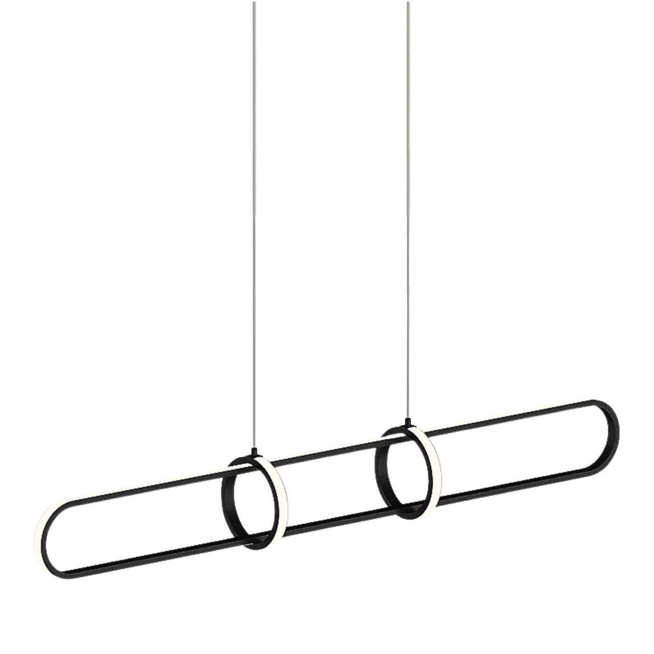 Oren Black Modern CCT LED Pendant Light - Zest Lighting