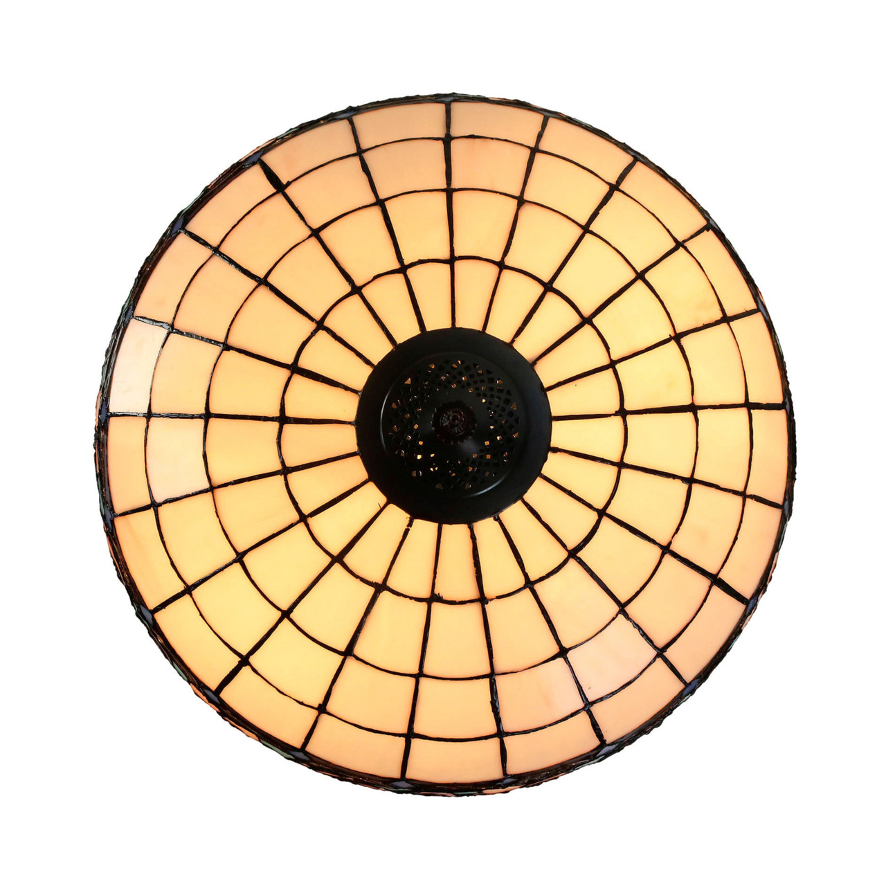 Chandell Wide Dome Tiffany Floor Lamp - Zest Lighting