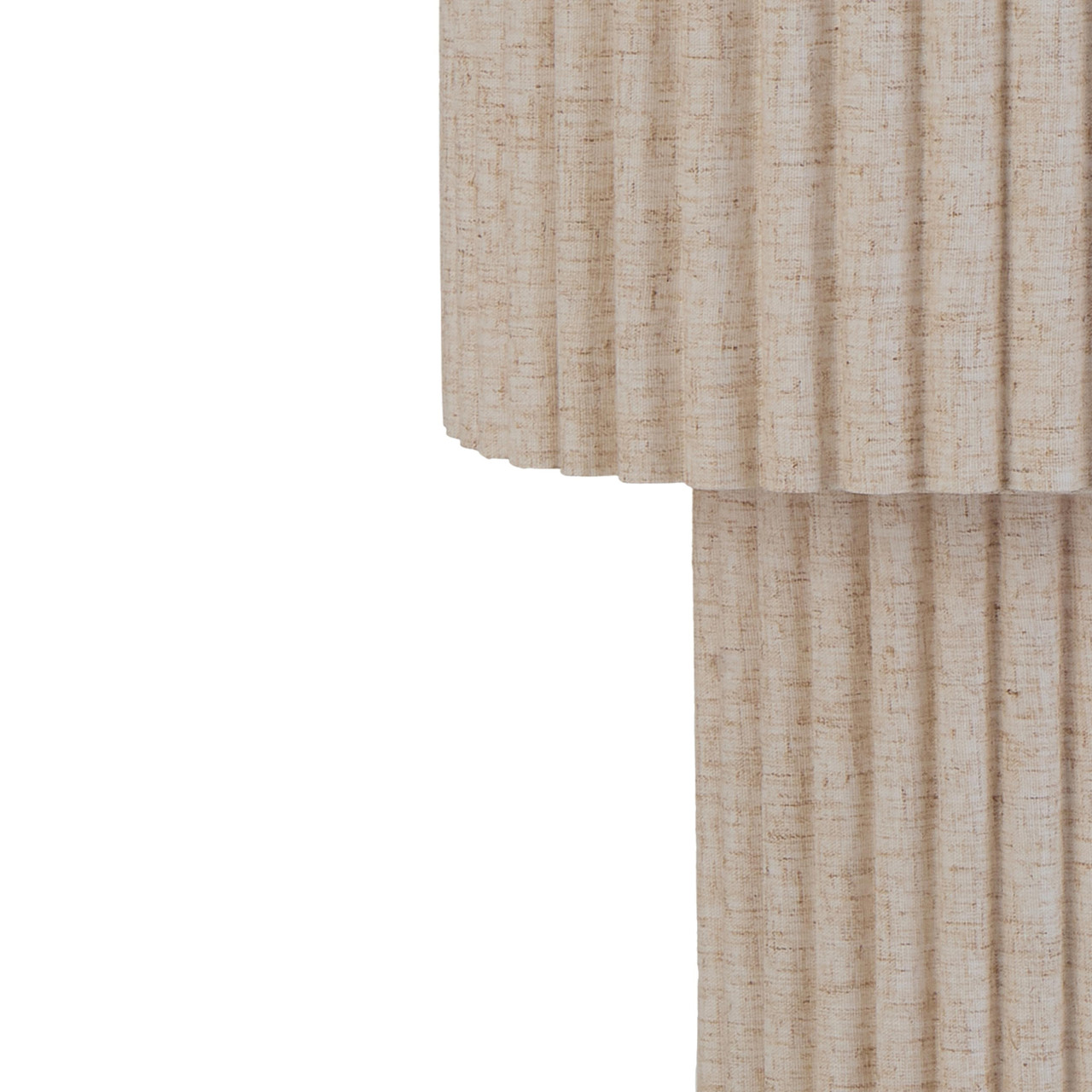 Roseau Beige Textured Fabric Floor Lamp - Zest Lighting