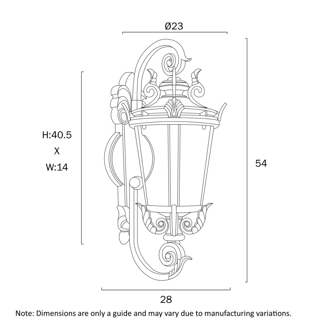 Pacol Bronze Traditional Coach Wall Light - Zest Lighting