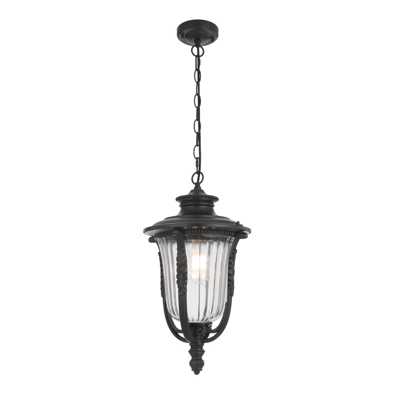 Rabanales Black Traditional Coach Pendant Light - Zest Lighting