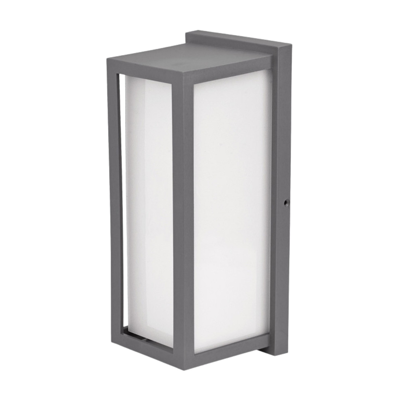 Duralite Silver IP65 Vertical Eyelid Bulkhead Wall Light - Zest Lighting