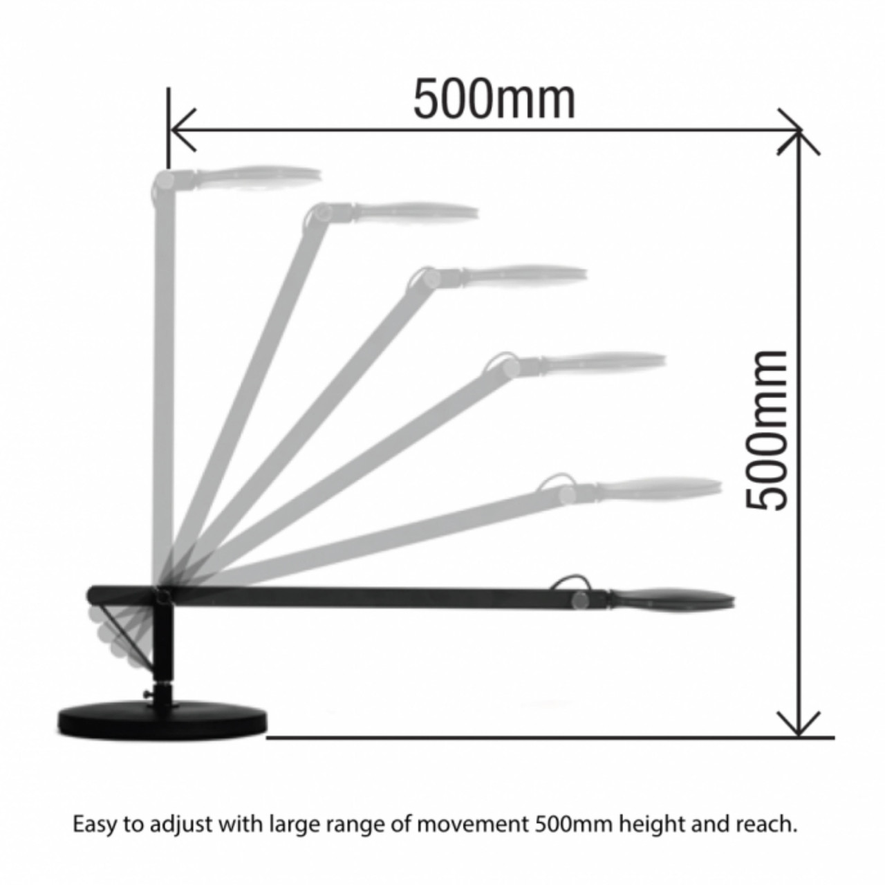 Equipoise Black Dimmable Adjustable Table Desk Lamp - Zest Lighting