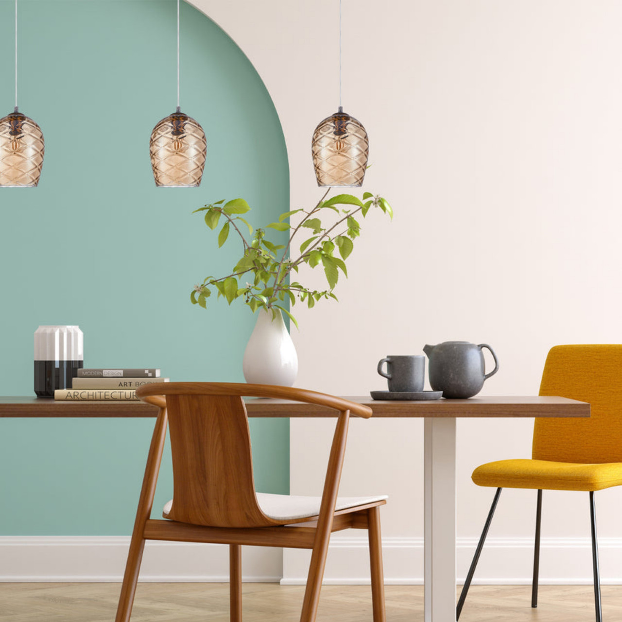 Nala Coffee Wine Glass Pendant Light - Zest Lighting