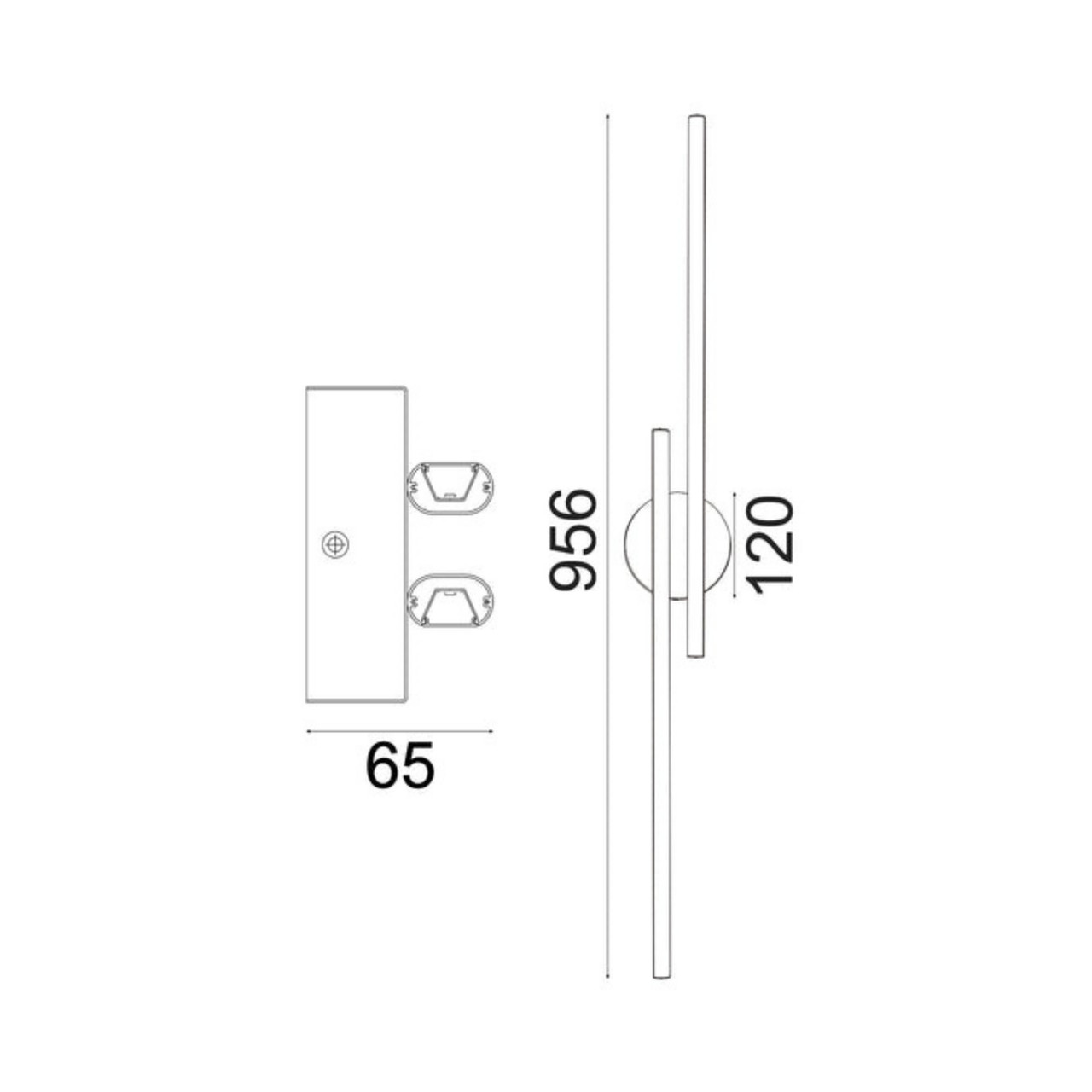Reece Black Linear Tri-CCT LED Wall Light - Zest Lighting