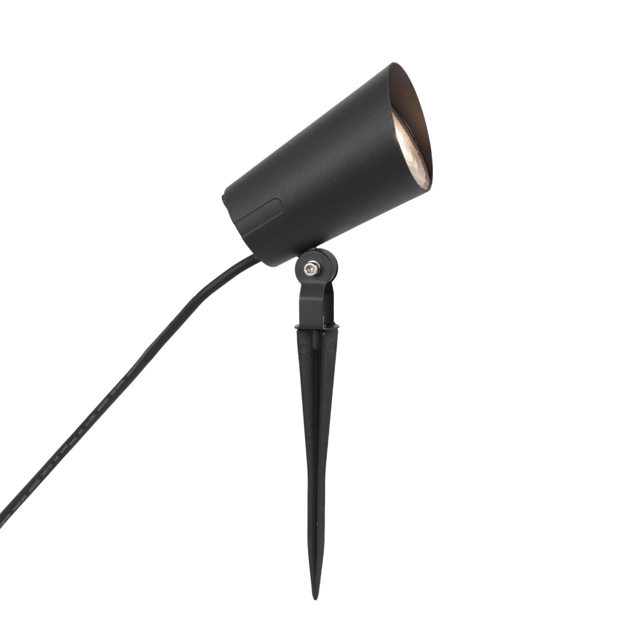 Kaye 7W Textured Black LED Garden Spike Light - Zest Lighting