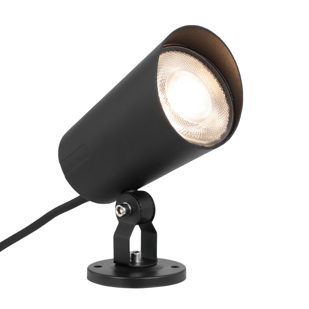 Kaye 7W Textured Black LED Garden Spike Light - Zest Lighting