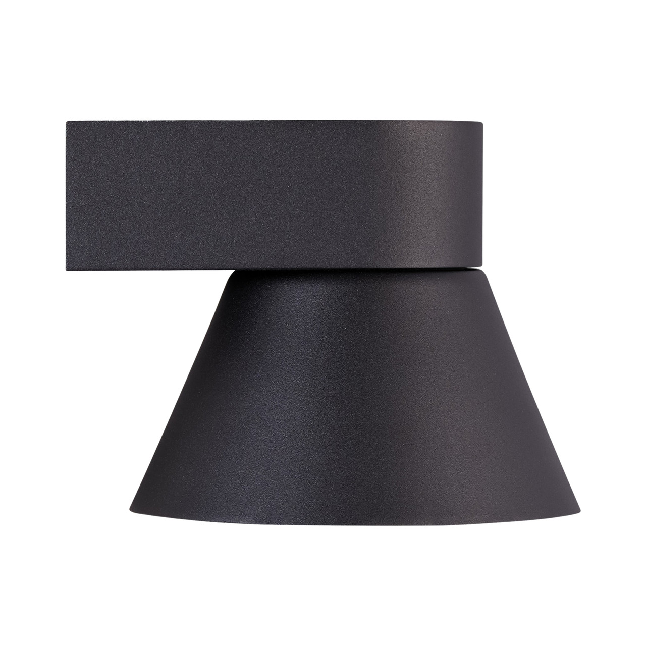 Kyklop IP54 Metal Cone Wall Light - Black - Zest Lighting