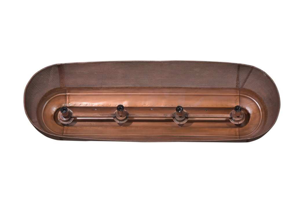 River Extra Long Linear Copper Iron Pendant Light - Zest Lighting