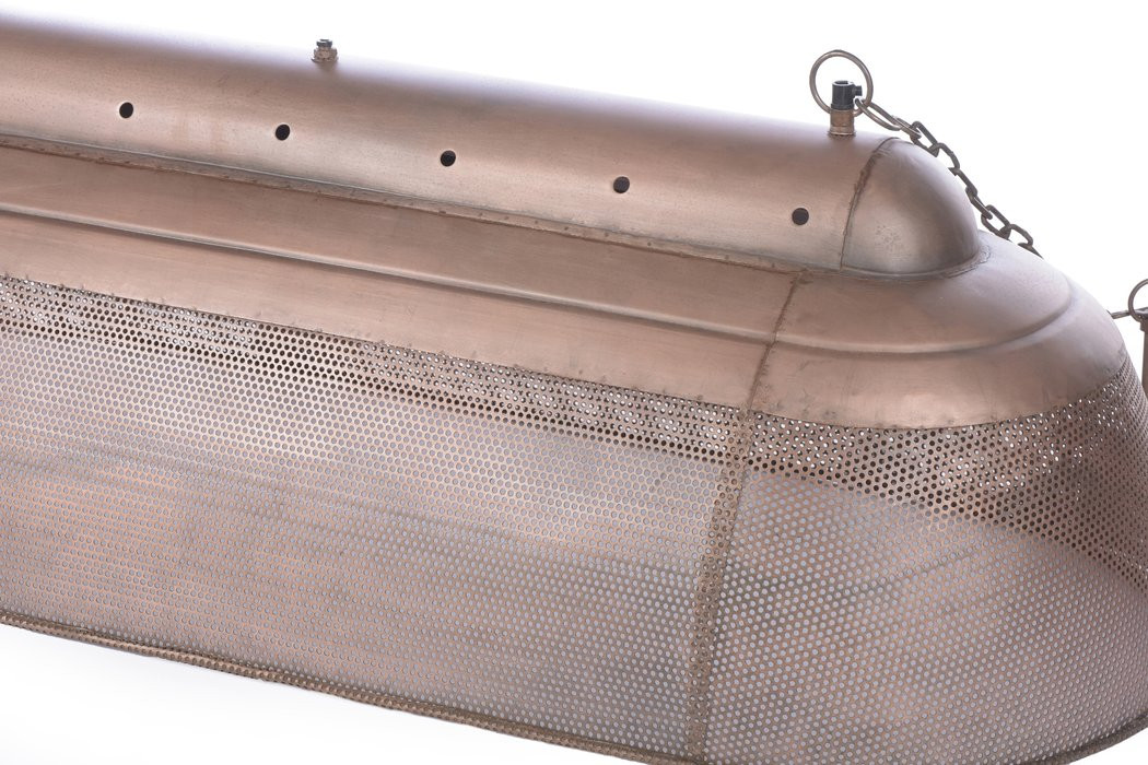 River Long Linear Copper Iron Pendant Light - Zest Lighting