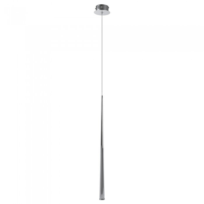 Contemporary Chrome LED Single Pendant Light - Zest Lighting