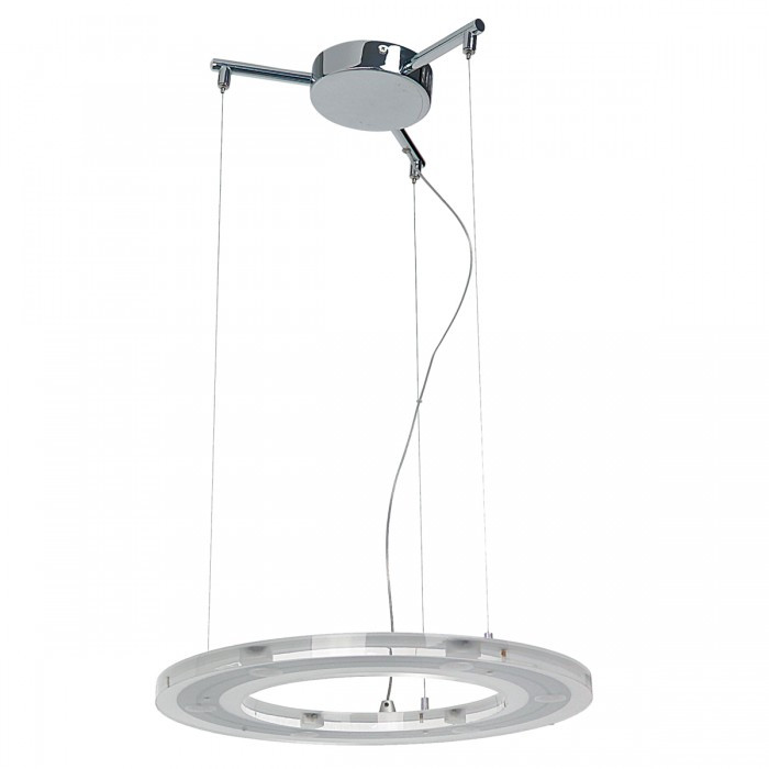 Chrome 6 light LED Ring Pendant Light - Zest Lighting