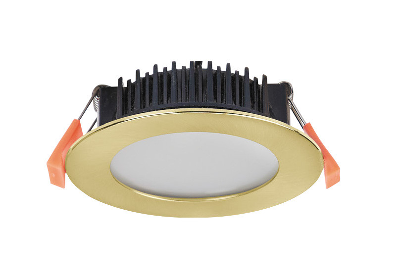 Low Profile 10W LED Dimmable Recessed Downlight - Gold - Zest Lighting