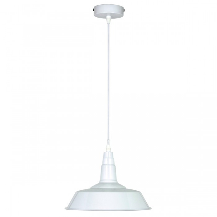 Industry White Metal Pendant Light - Zest Lighting