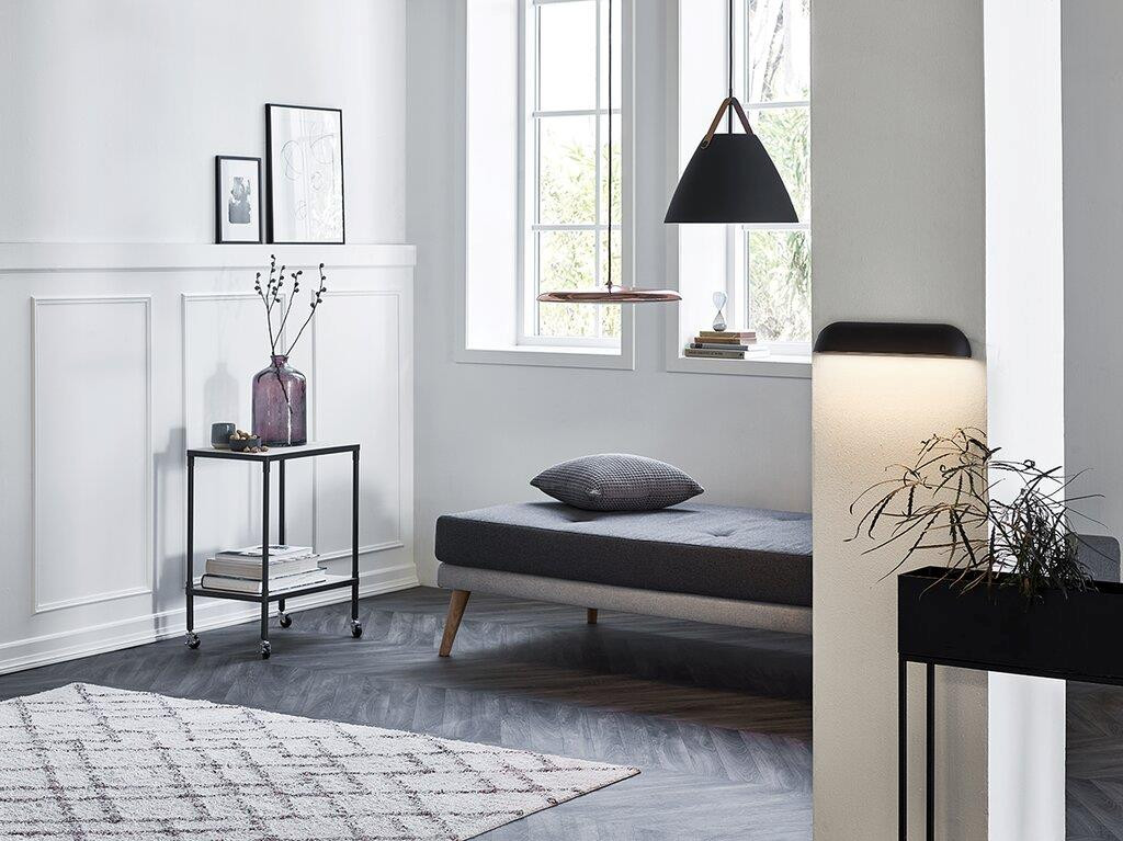 Front Classic Black Long LED Wall Lamp - Zest Lighting